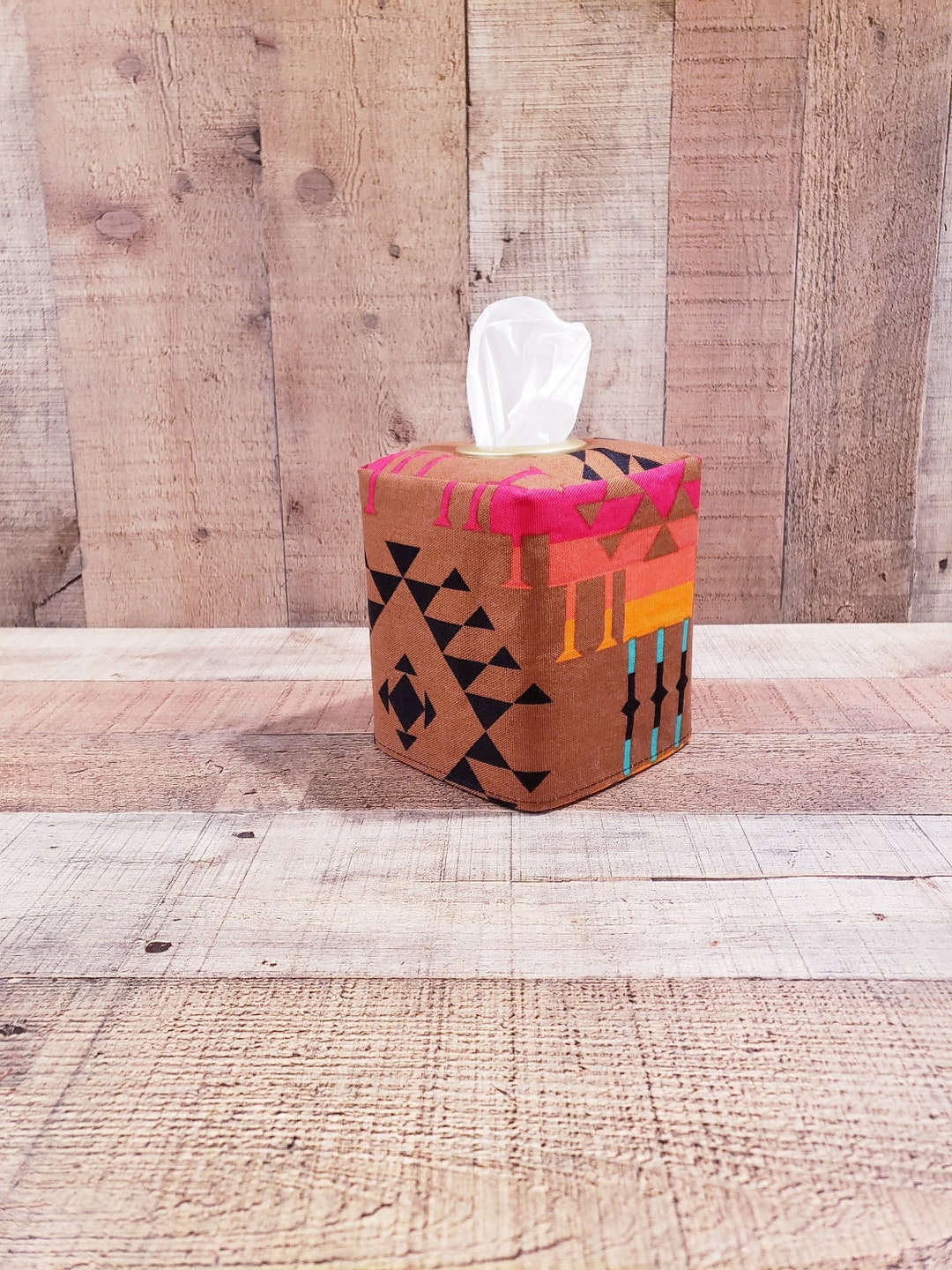 Multi Colored, Tribal Print Tissue Box Cover, Decorative Cover, Tissue ...