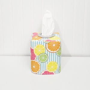 Fabric Tissue Box Cover,summer Tissue Box Cover,spring Decor,fabric ...