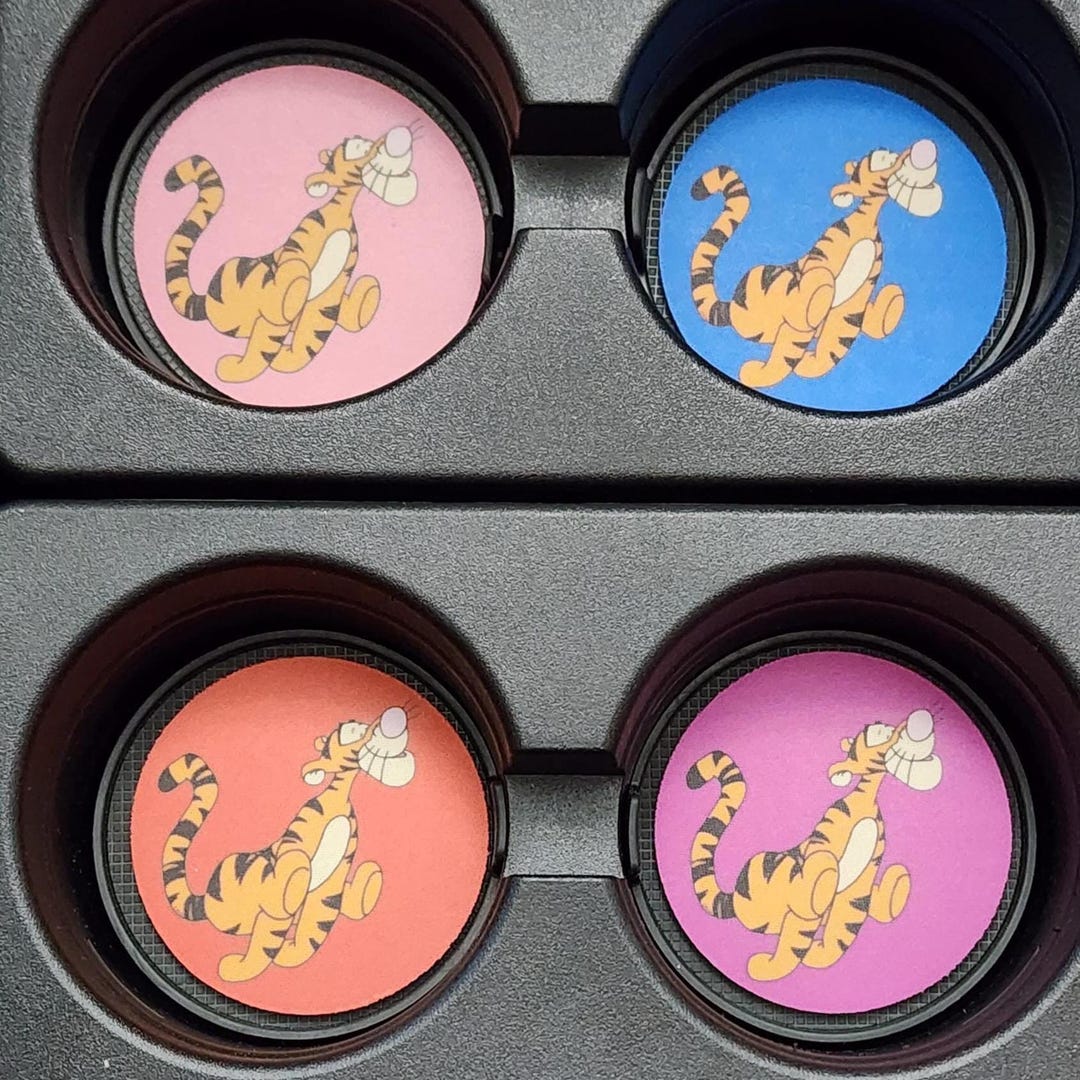 Car Coasters,winnie the Pooh,tigger Decor,neoprene Car Coasters,car ...