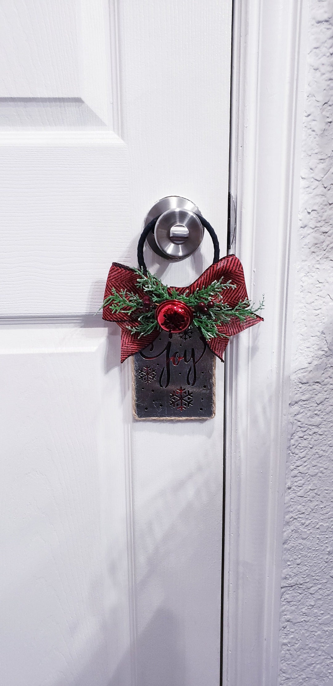 Christmas Door Charm, Door Knob Decor,christmas Door Knob Hanger, Door ...