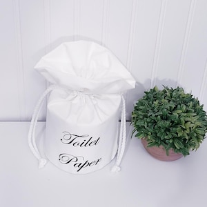 Toilet Paper Cover, White Spare Tissue Roll, Spare Tissue Cover ...