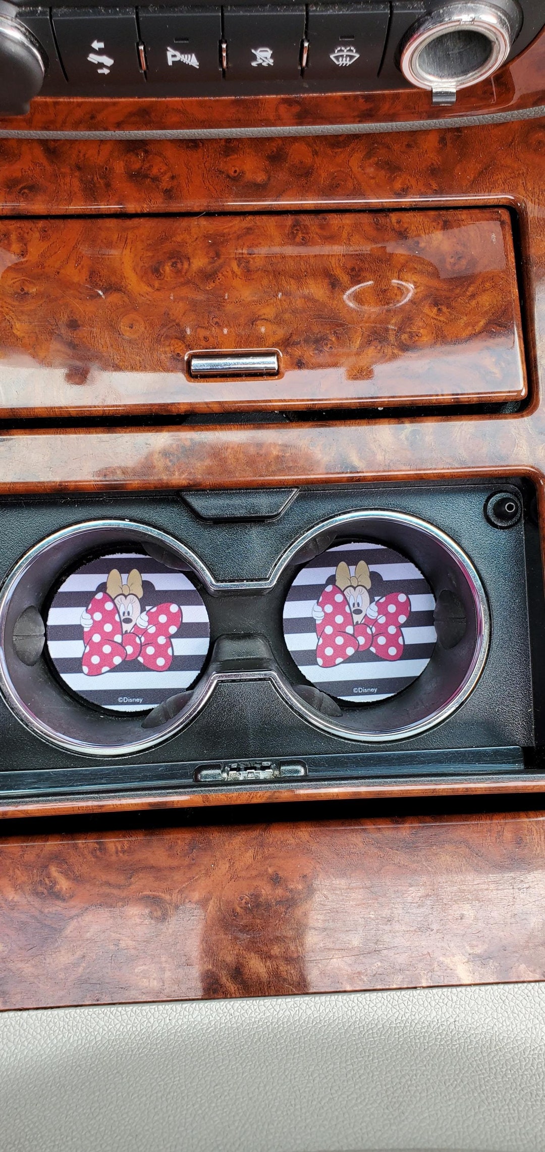 Minnie Mouse Car Coasters, Neoprene Car Coasters,car Accessories,car ...