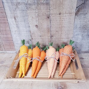 Easter Fabric Carrots, Spring Carrots, Easter Stuffed Carrots, Easter ...