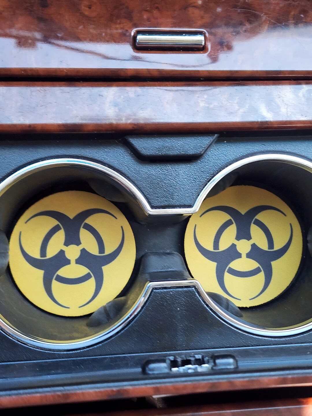 Car Coasters,biohazard Decor,toxic Decor,poisonous Symbol,car ...