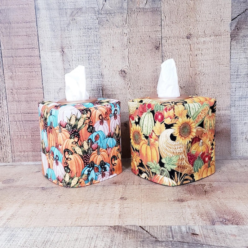 Fall Tissue Box Cover Kits - Etsy