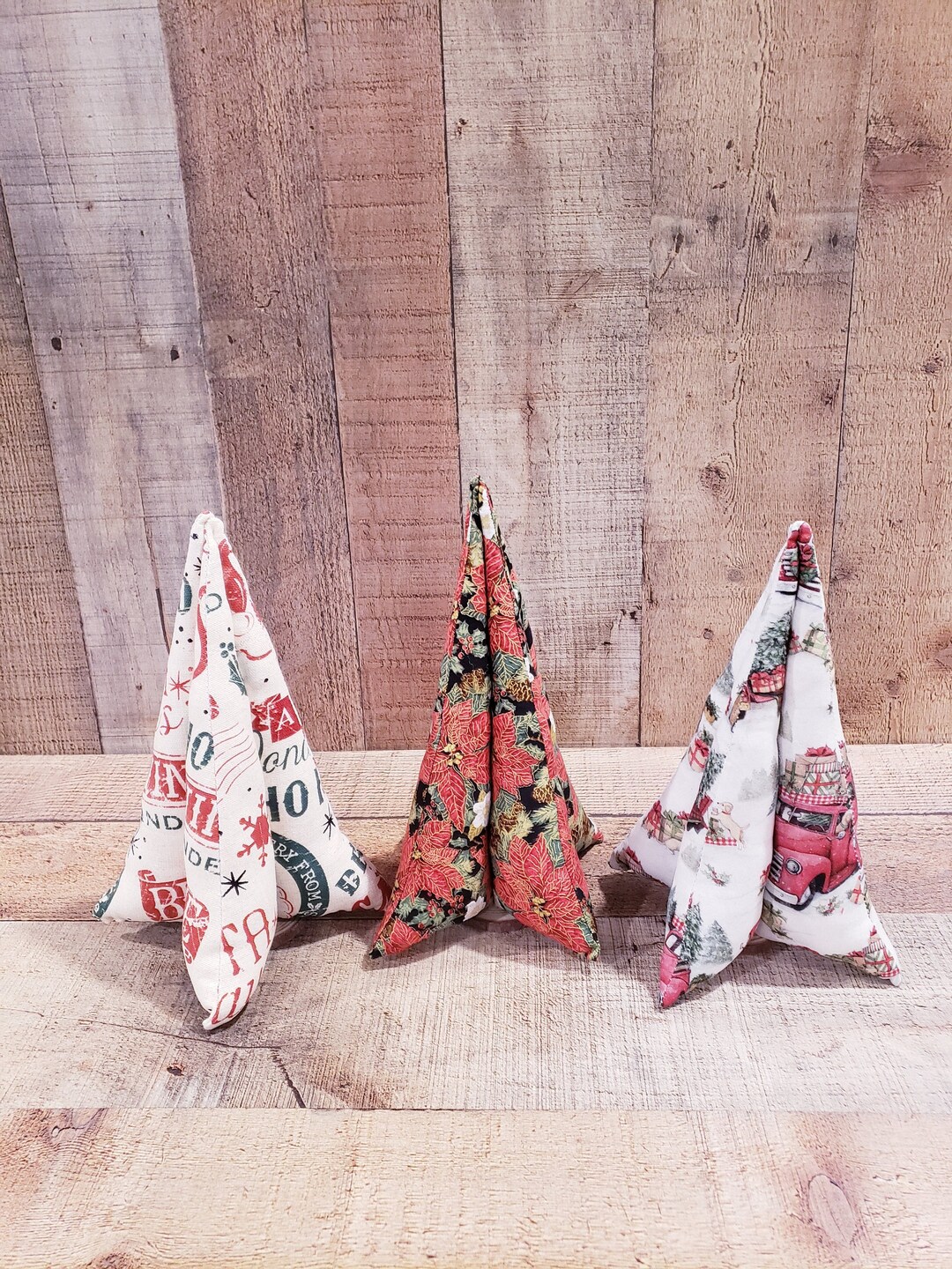 Stuffed Trees, Farmhouse Trees, Fabric Christmas Trees, Christmas Trees ...