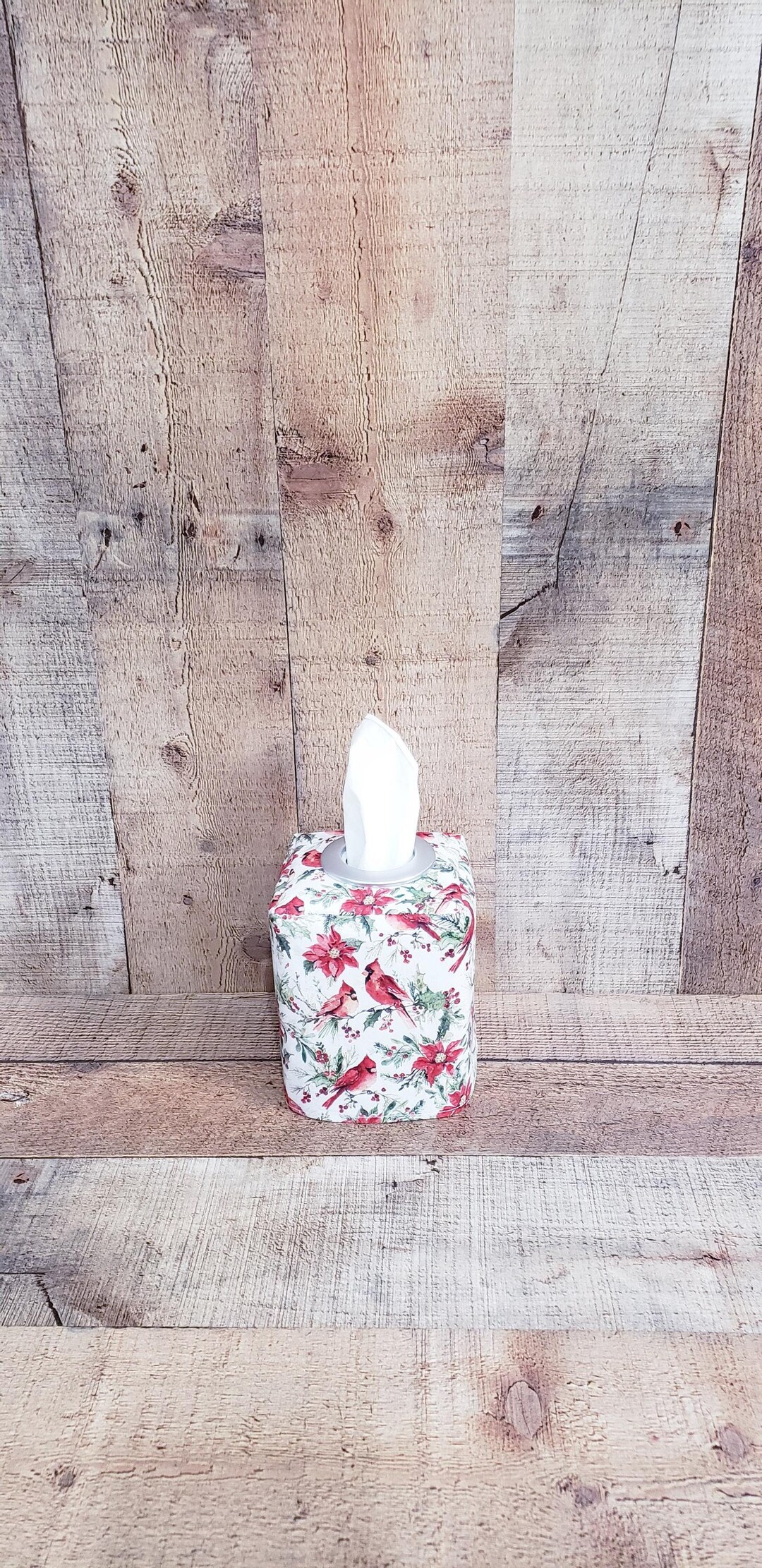 Cardinal Tissue Box Cover,cardinal Decor,christmas Cardinal,fabric ...