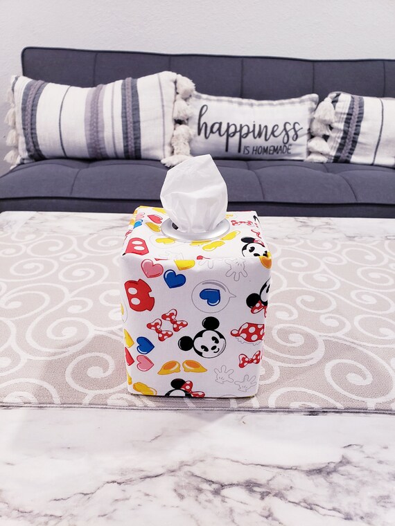 Mickey and Minnie Mouse Tissue Box Cover Cover Mickey Mouse - Etsy UK
