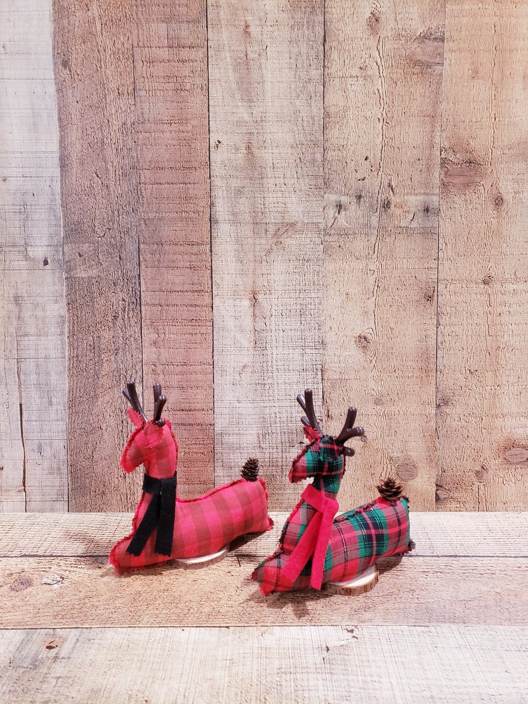 Farmhouse Reindeer, Fabric Reindeer, Holiday Reindeer, Reindeer ...