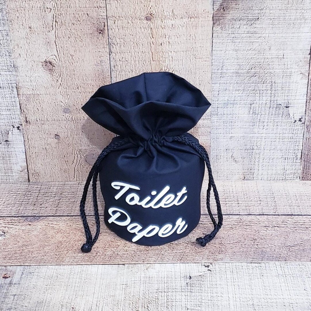 Toilet Paper Cover, Black Spare Tissue Roll, Spare Tissue Cover ...