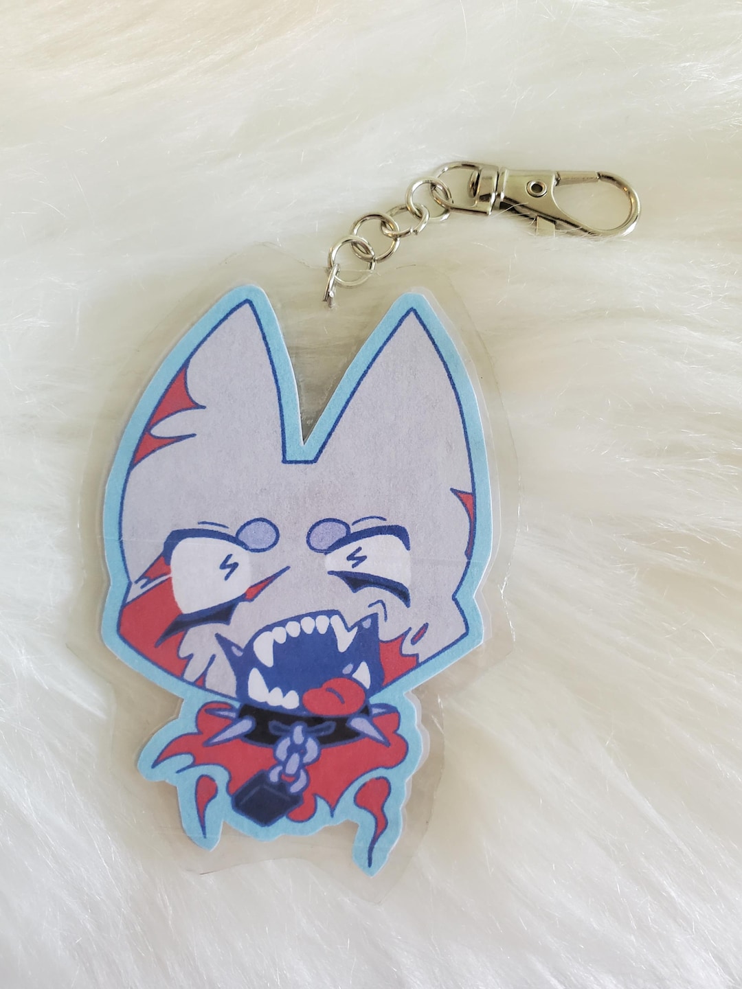 Silly Cat Femtanyl Keychain - Etsy
