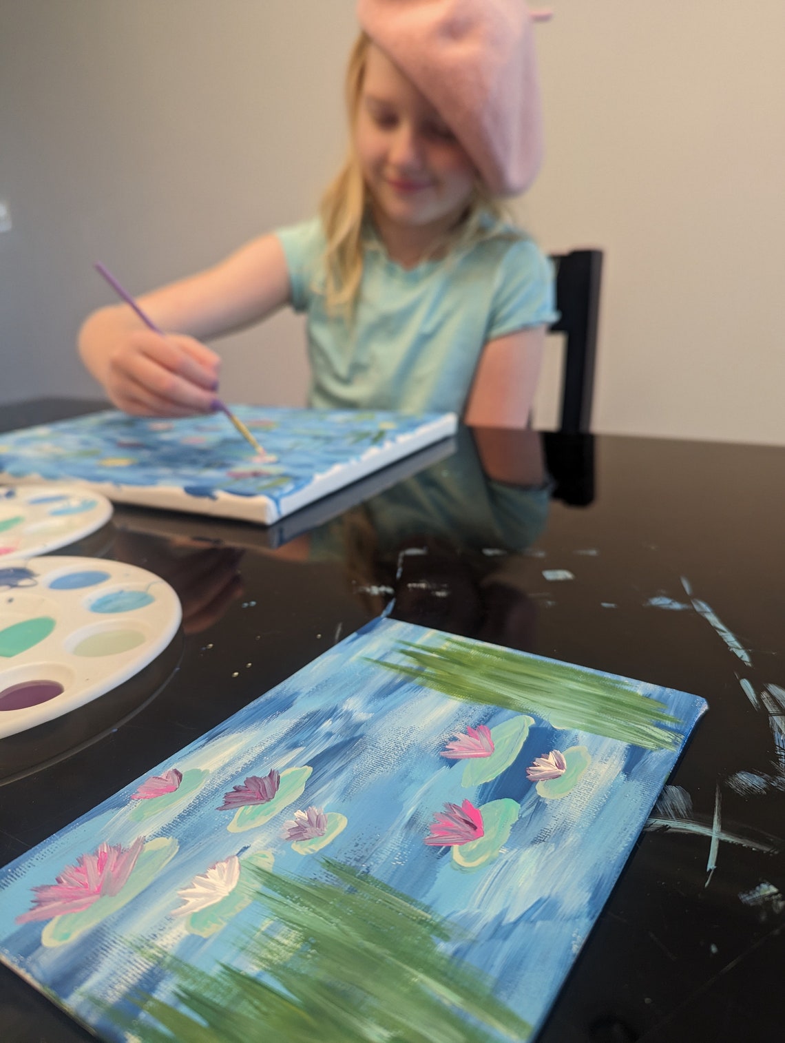 Claude Monet Inspired Painting | Children's Art Tutorial (digital ...