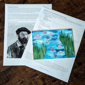 Claude Monet Inspired Painting | Children Art Tutorial | Digital ...
