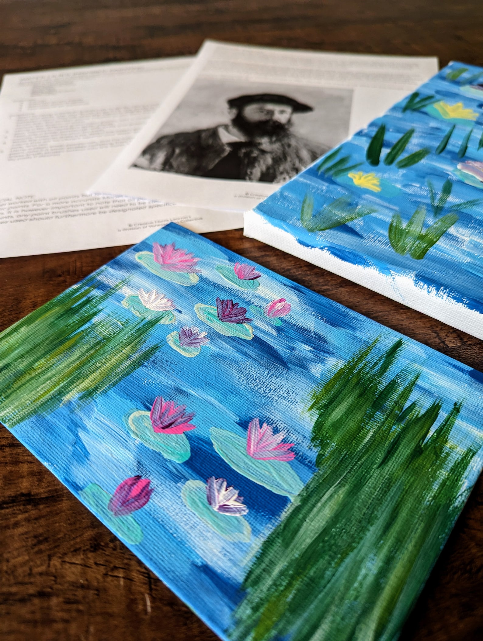 Claude Monet Inspired Painting | Children Art Tutorial | Digital ...