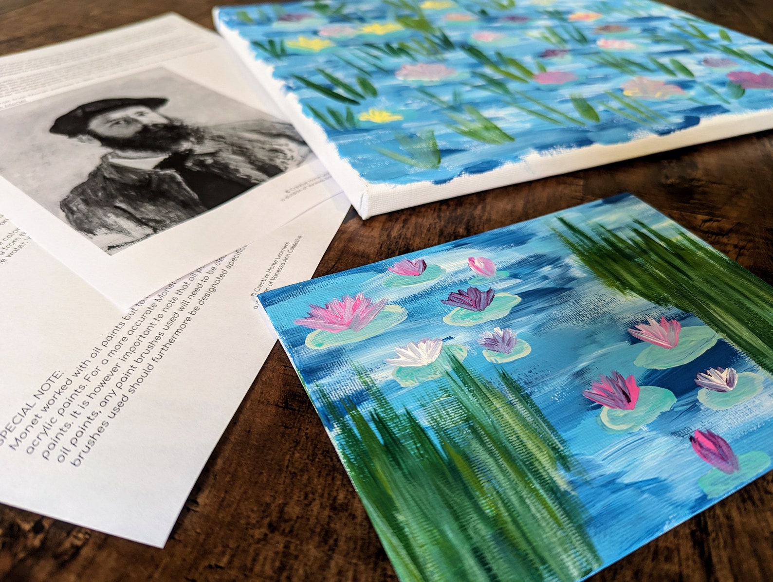 Claude Monet Inspired Painting | Children Art Tutorial | Digital ...