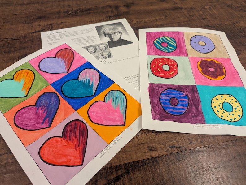 Andy Warhol Pop Art | Children's Art Tutorial (digital Worksheet ...