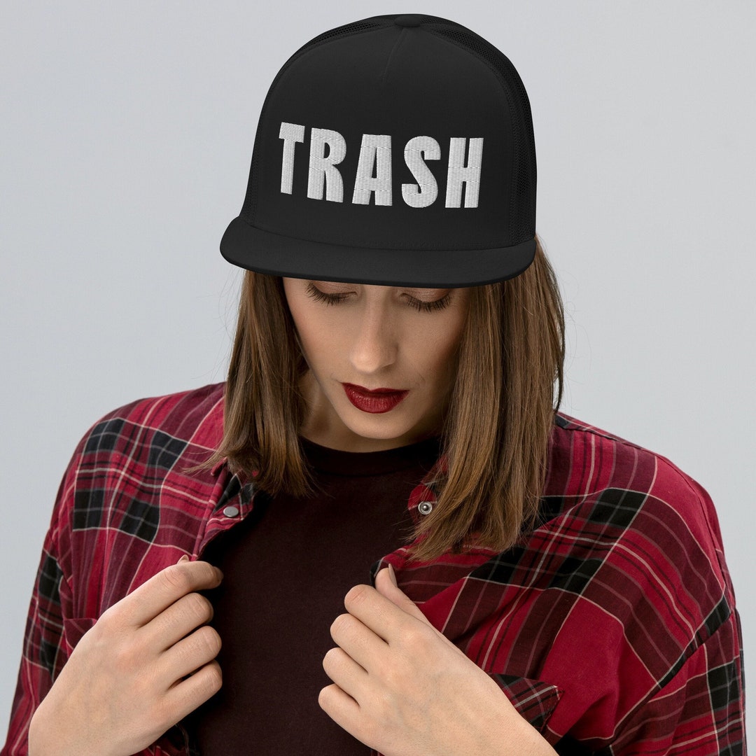 Unisex Sarcastic Trash Trucker Cap With Snapback Closure - Etsy