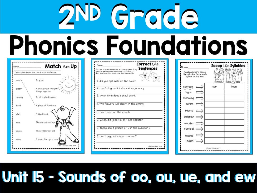 Phonics Foundations - Level 2 Unit 15 Phonics Word Work Packet - Etsy