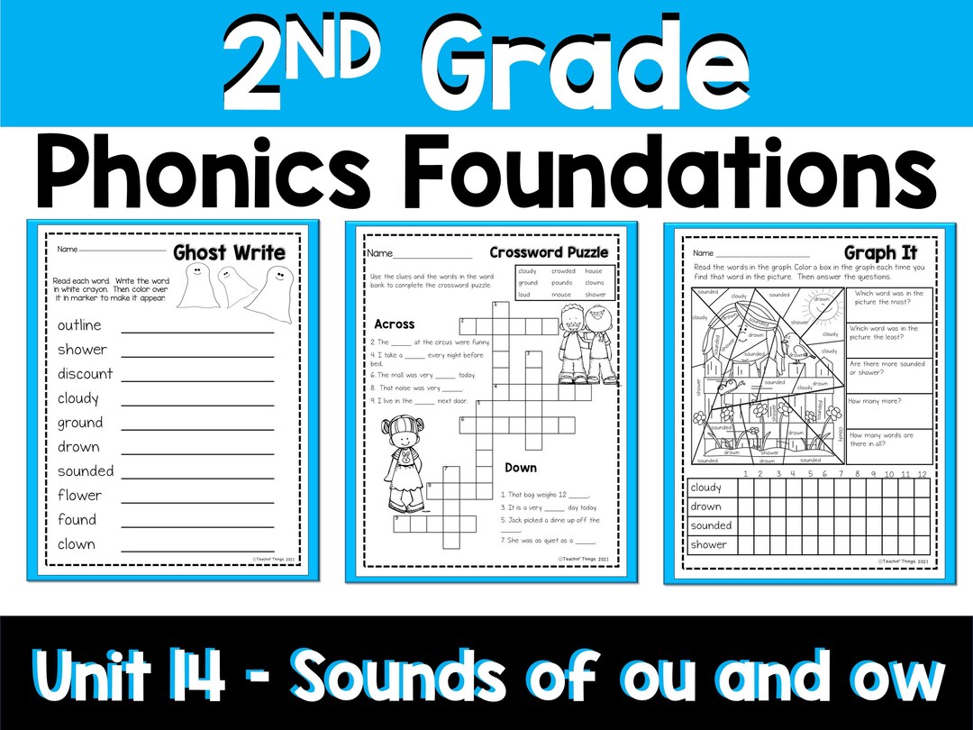 Phonics Foundations - Level 2 Unit 14 Phonics Word Work Packet - Etsy