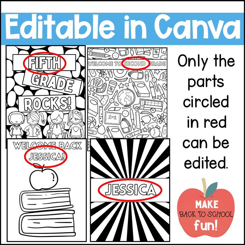 Back to School Themed No Prep Activity Packet | Editable - Etsy