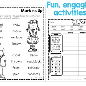 Phonics Foundations - Level 2 Unit 13 Phonics Word Work Packet - Etsy
