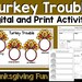 Turkey Trouble Companion Pack - Print and Digital Thanksgiving ...
