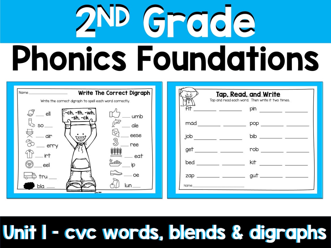 Phonics Foundations - Level 2 Unit 1 Phonics Word Work Packet - Etsy