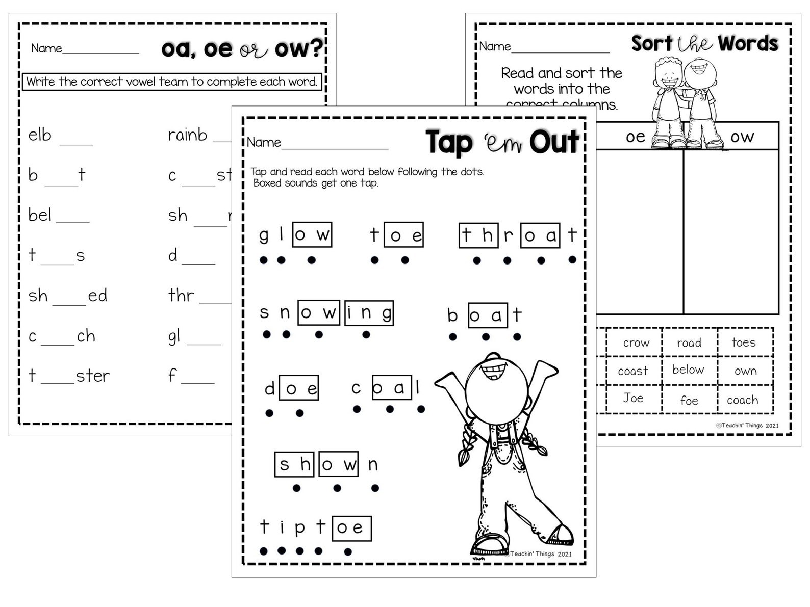 Phonics Foundations - Level 2 Unit 13 Phonics Word Work Packet - Etsy