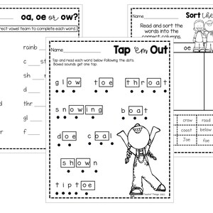 Phonics Foundations - Level 2 Unit 13 Phonics Word Work Packet - Etsy