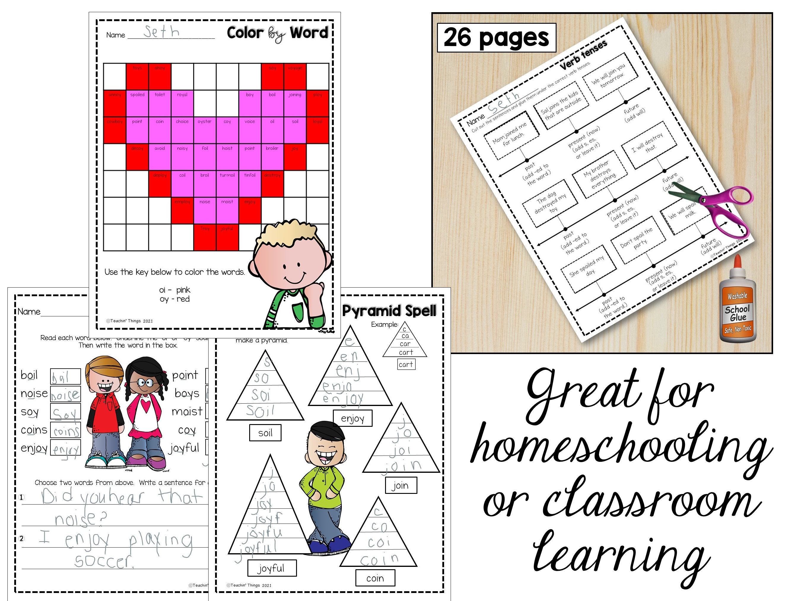 Phonics Foundations - Level 2 Unit 12 Phonics Word Work Packet - Etsy