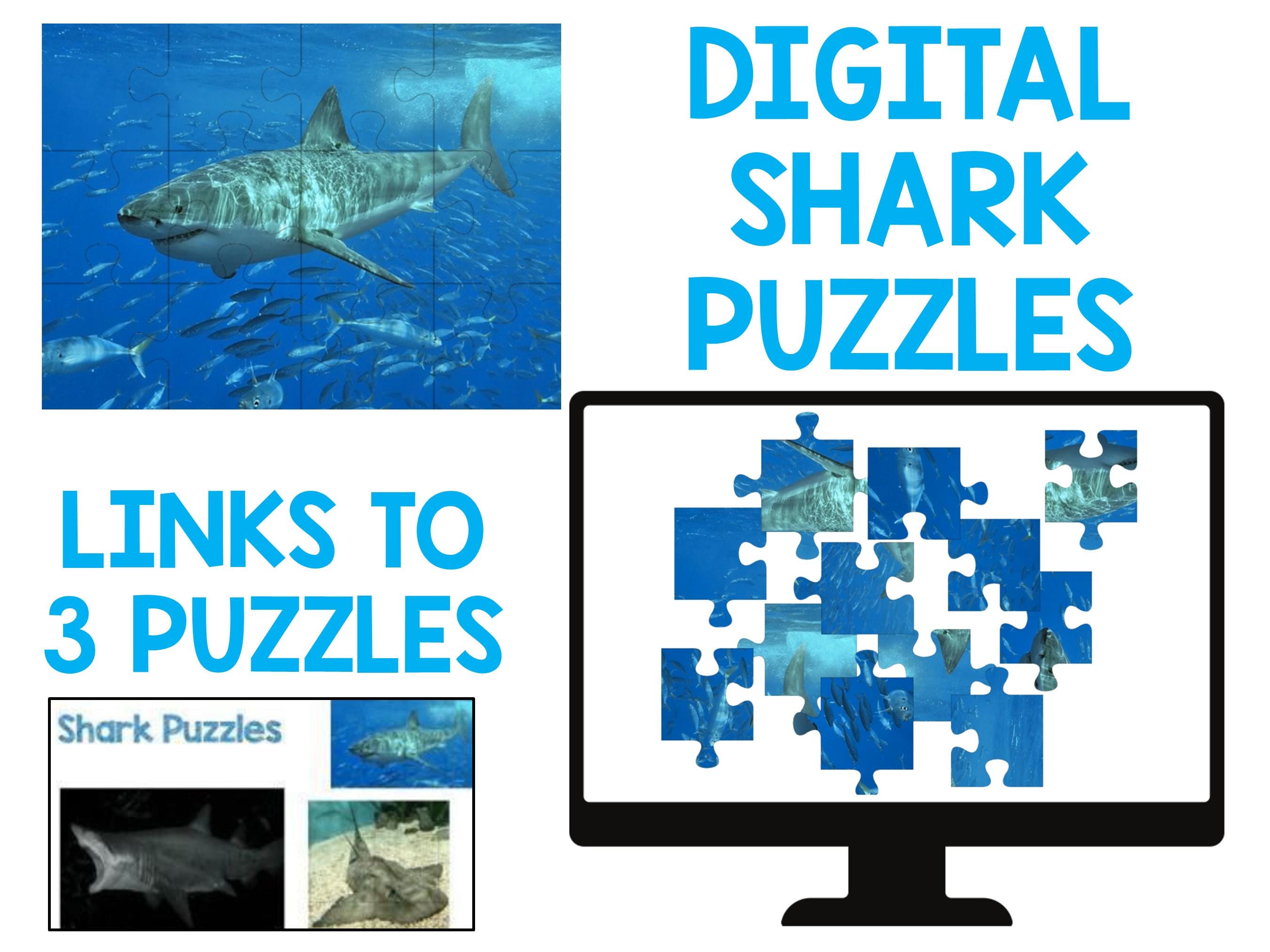 Sharks Digital Activity Board for First or Second Grade | Sharks ...