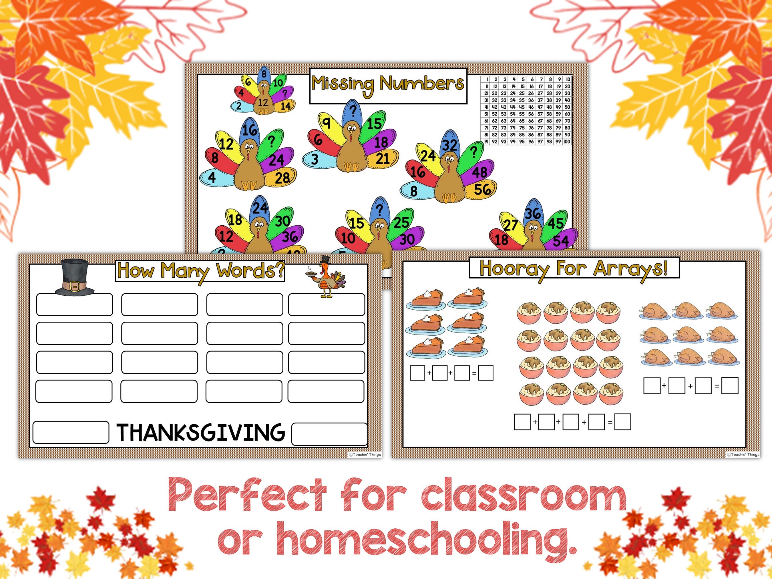 Thanksgiving Digital Activities for Kids - Etsy