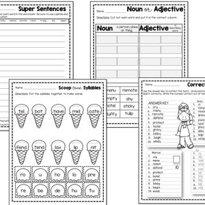 Phonics Foundations Level 2 Unit 7 Word Work Packet - Etsy