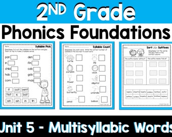 Phonics Foundations - Level 2 Unit 11 Phonics Word Work Packet - Etsy