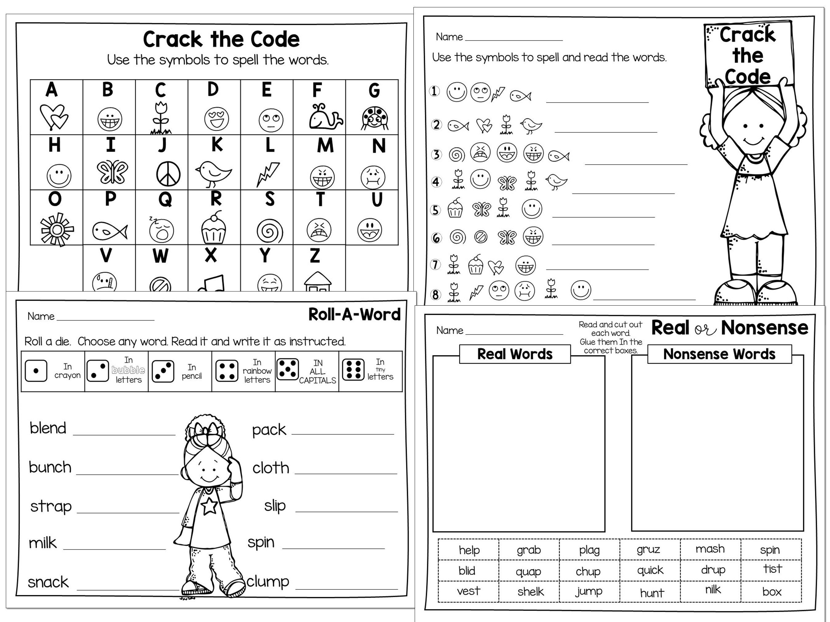 Phonics Foundations - Level 2 Unit 1 Phonics Word Work Packet - Etsy