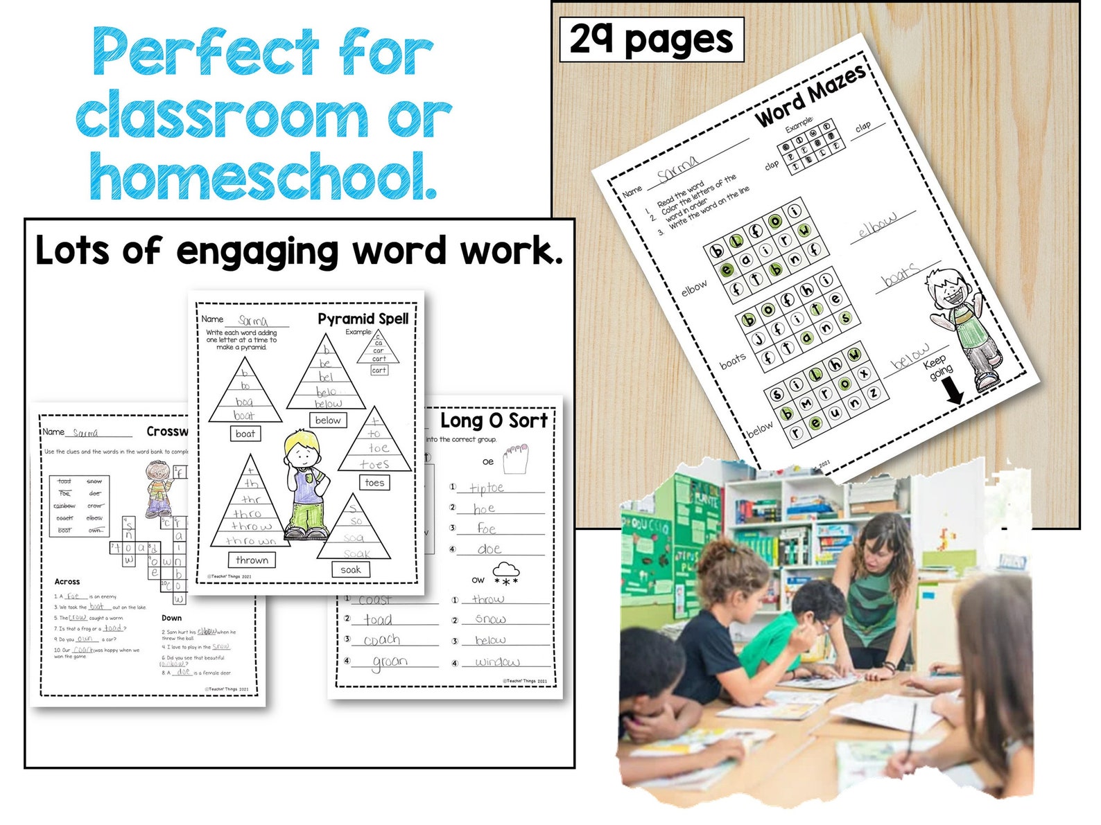 Phonics Foundations - Level 2 Unit 13 Phonics Word Work Packet - Etsy