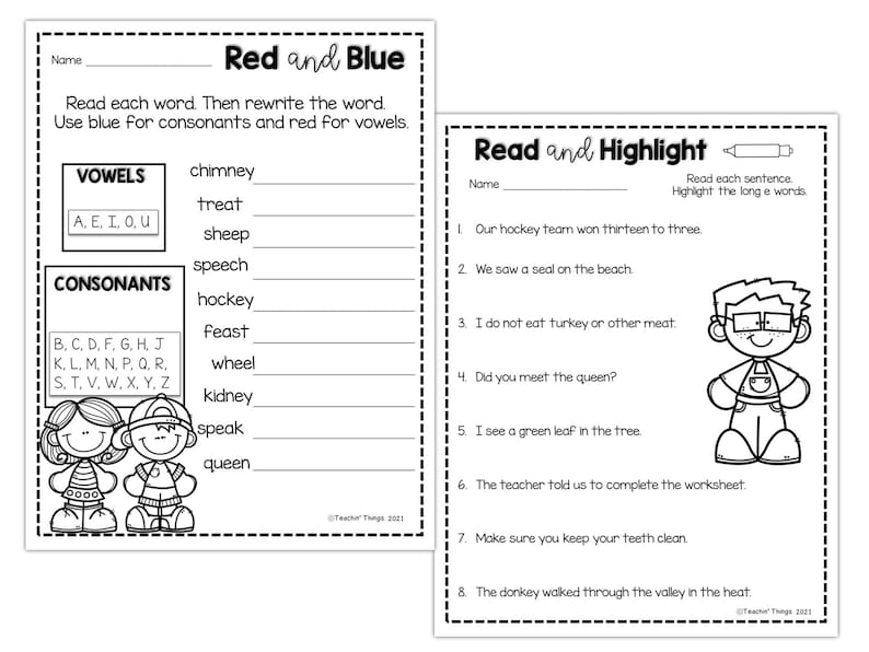 Phonics Foundations - Level 2 Unit 11 Phonics Word Work Packet - Etsy