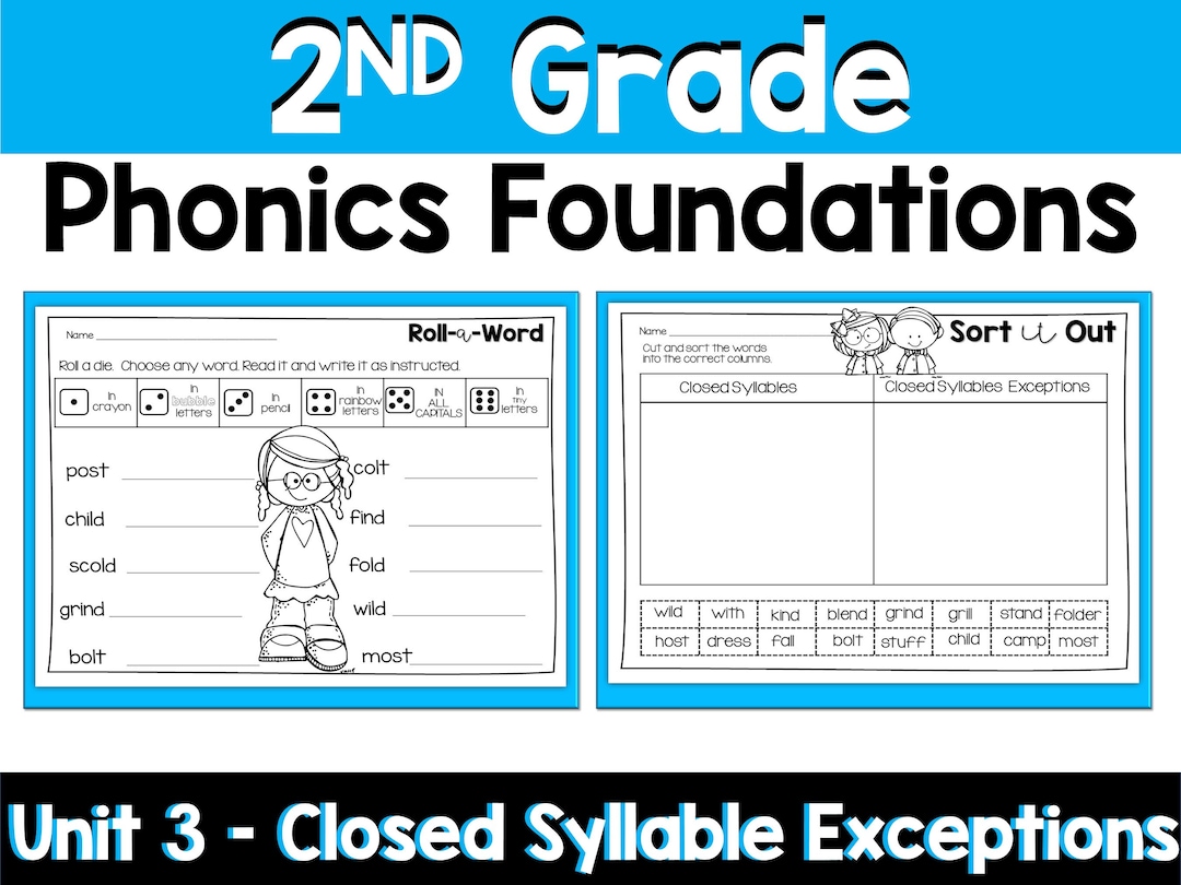 Phonics Foundations - Level 2 Unit 3 Phonics Word Work Packet, Phonics ...