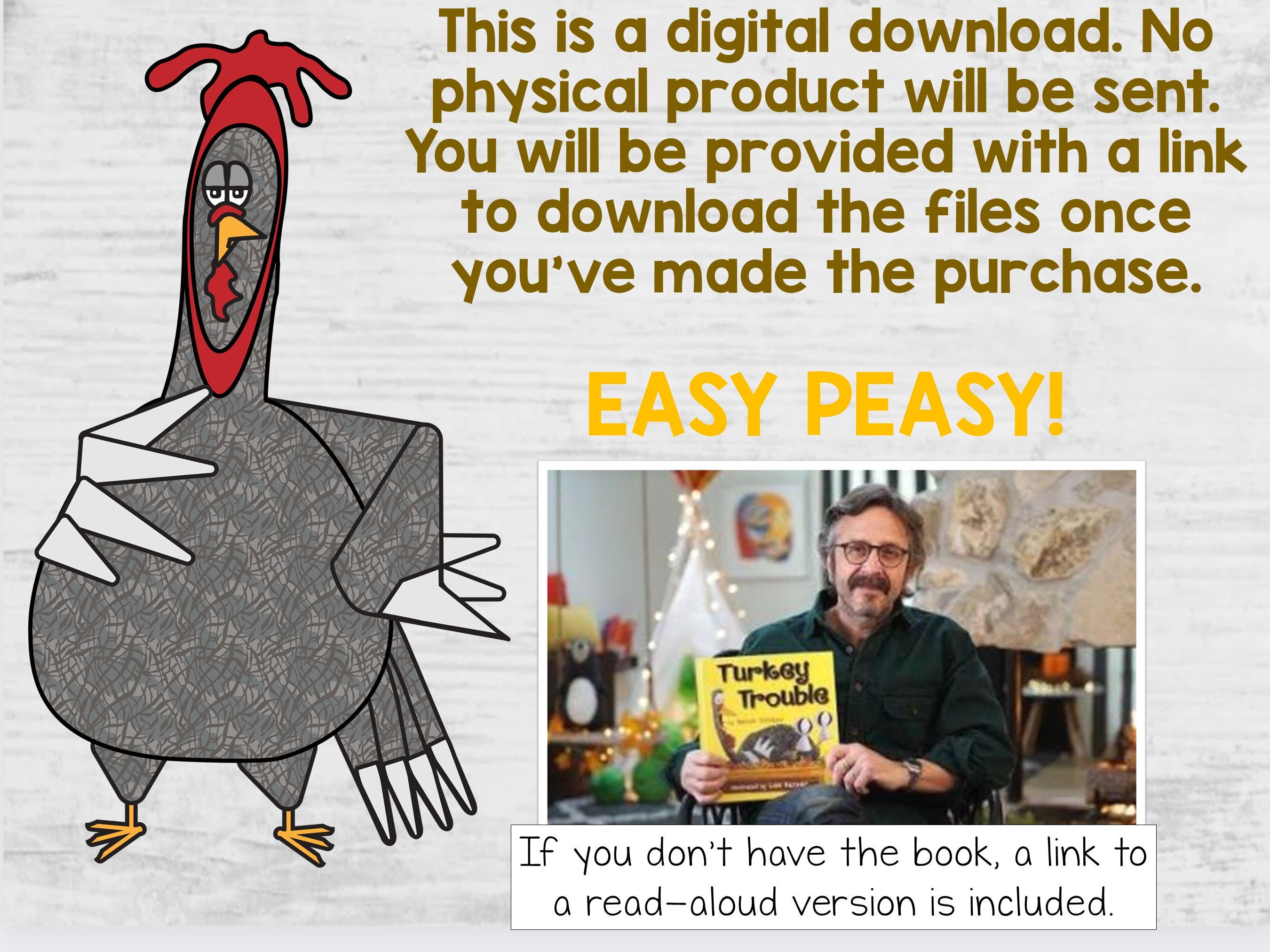 Turkey Trouble Companion Pack - Print and Digital Thanksgiving ...