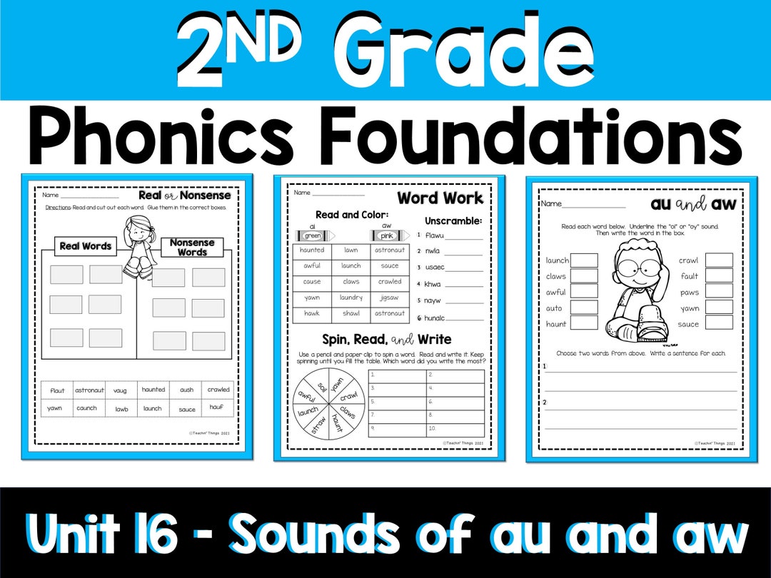 Phonics Foundations - Level 2 Unit 16 Phonics Word Work Packet - Etsy
