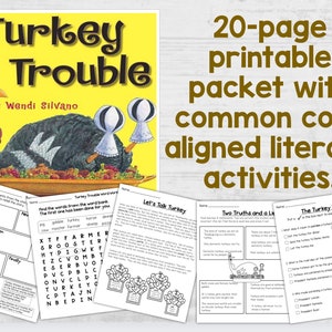 Turkey Trouble Companion Pack - Print and Digital Thanksgiving ...