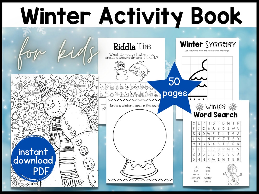 Winter Activities Book / Printable Winter Games for Kids / Winter Games ...