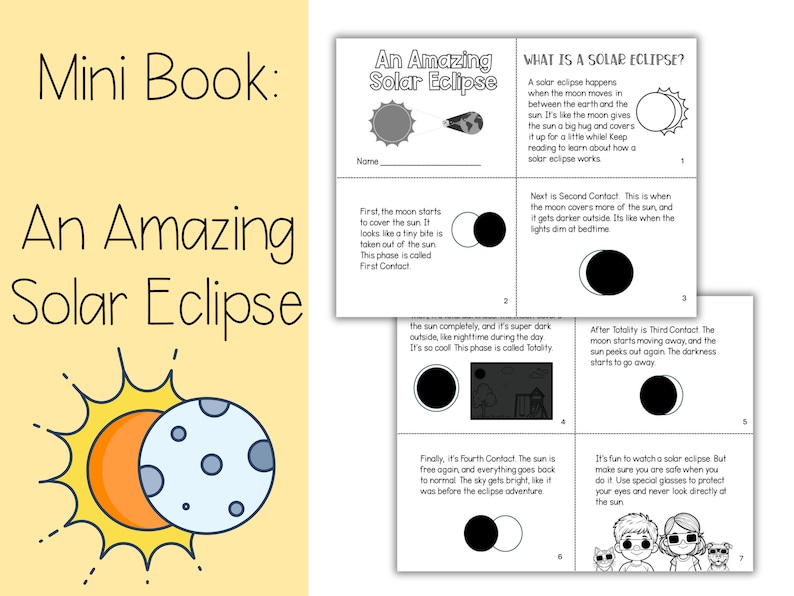 Solar Eclipse Worksheets and Activities, Astronomy for Kids, Science ...