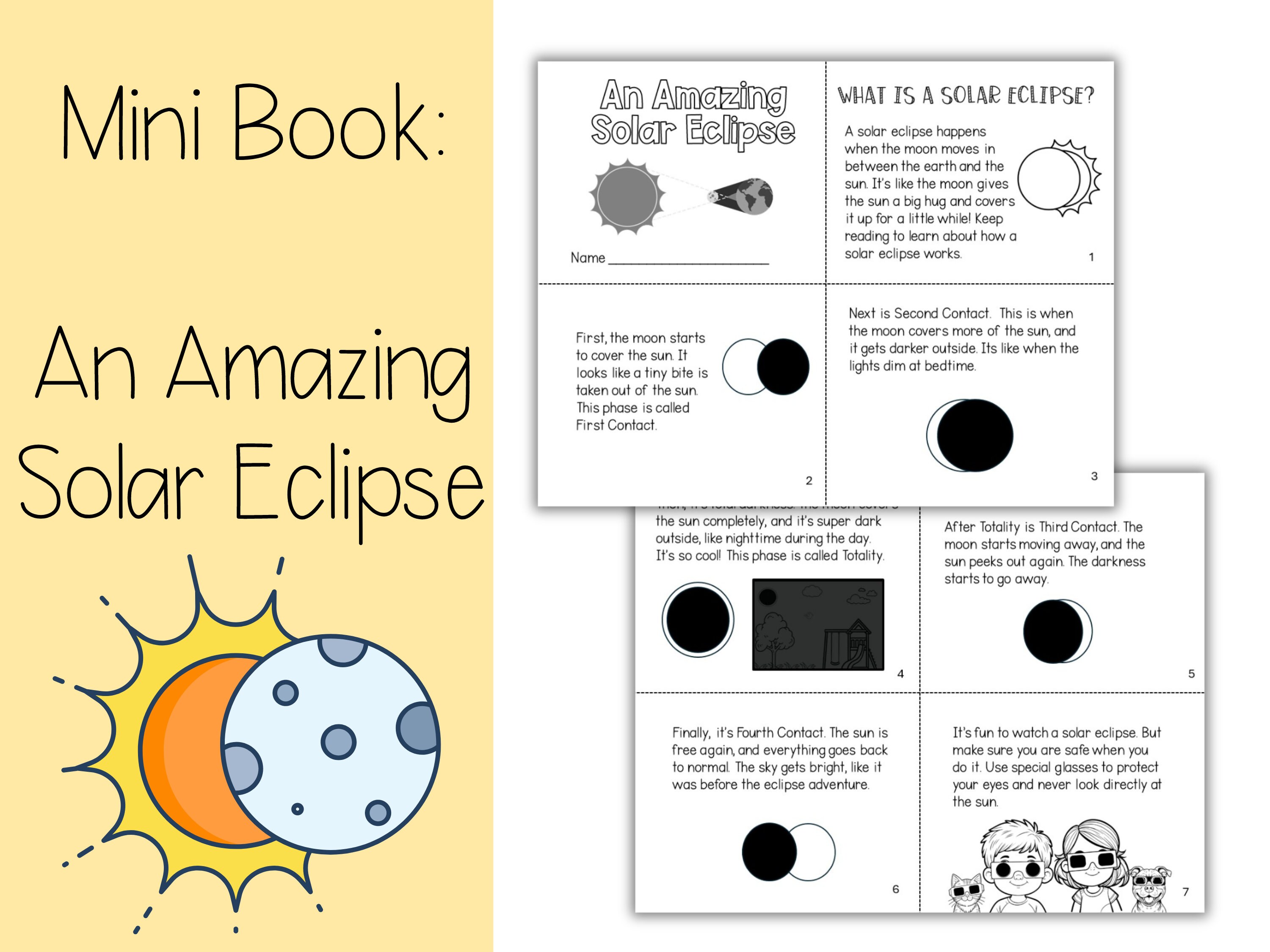 Solar Eclipse Worksheets and Activities, Astronomy for Kids, Science ...