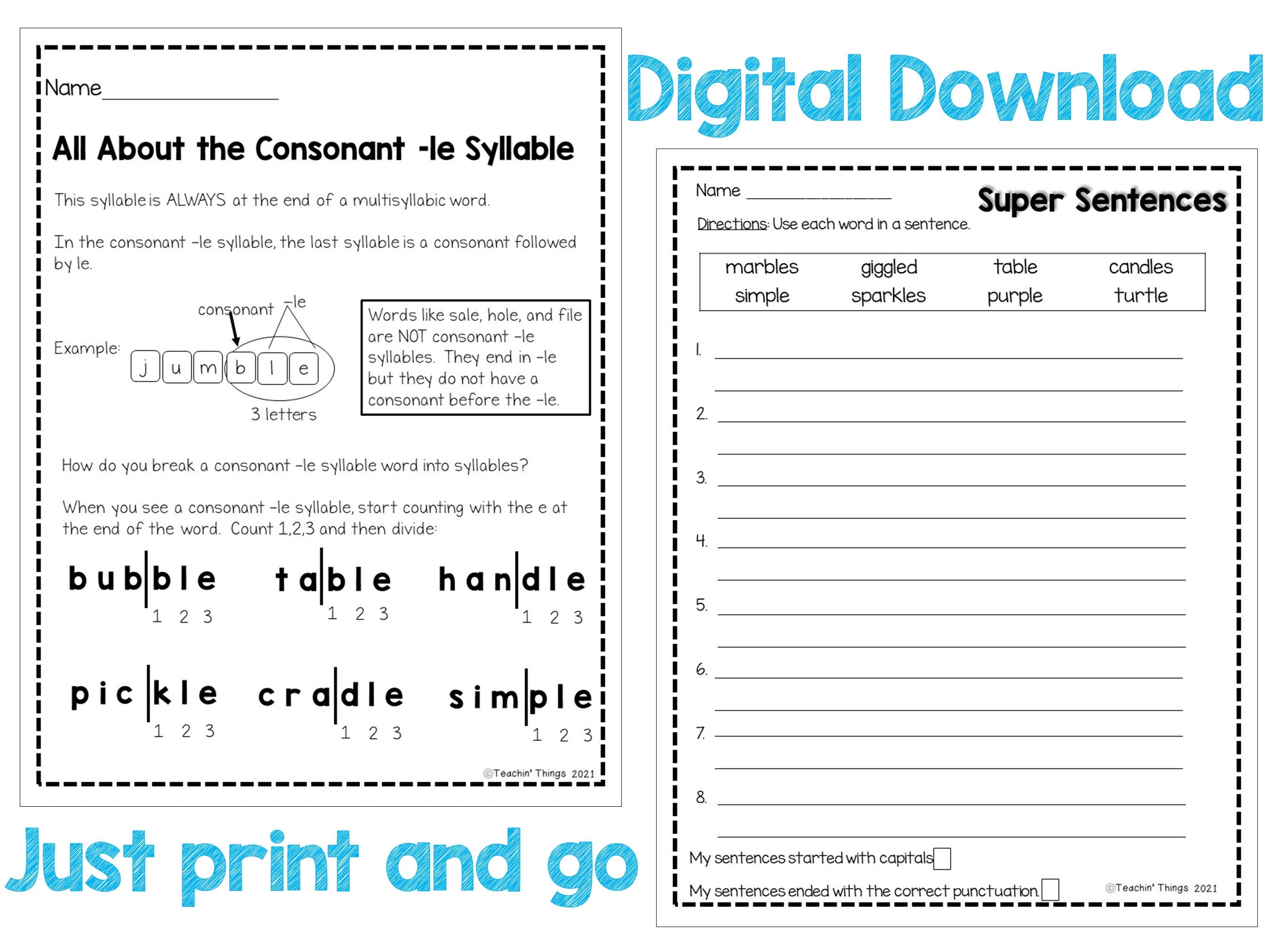 Phonics Foundations - Level 2 Unit 17 Phonics Word Work Packet - Etsy