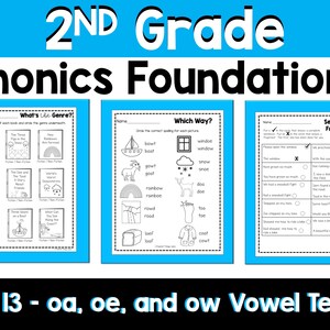 Phonics Foundations - Level 2 Unit 13 Phonics Word Work Packet - Etsy