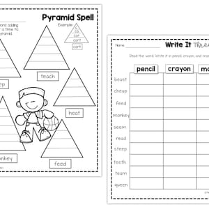 Phonics Foundations - Level 2 Unit 11 Phonics Word Work Packet - Etsy