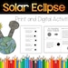 Solar Eclipse Worksheets and Activities, Astronomy for Kids, Science ...