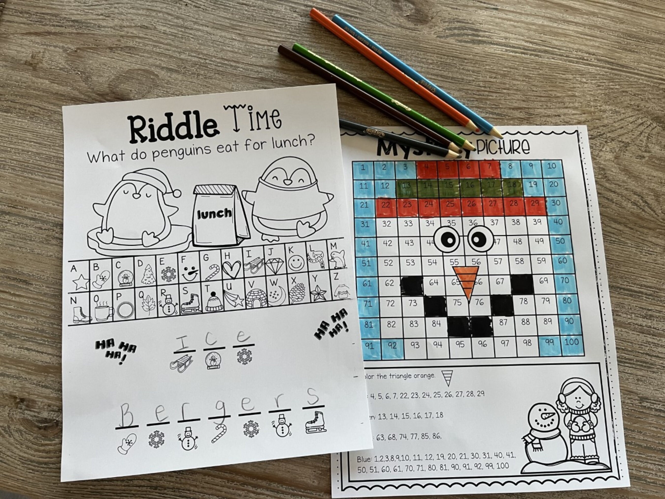 Winter Activities Book / Printable Winter Games for Kids / Winter Games ...