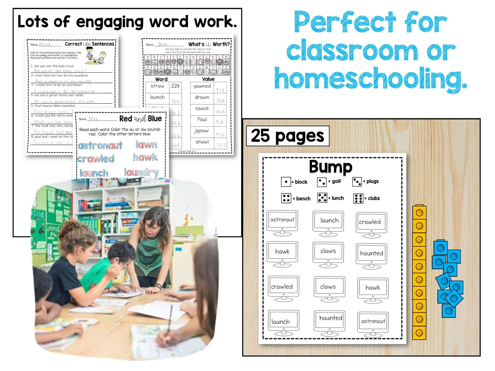 Phonics Foundations - Level 2 Unit 16 Phonics Word Work Packet - Etsy